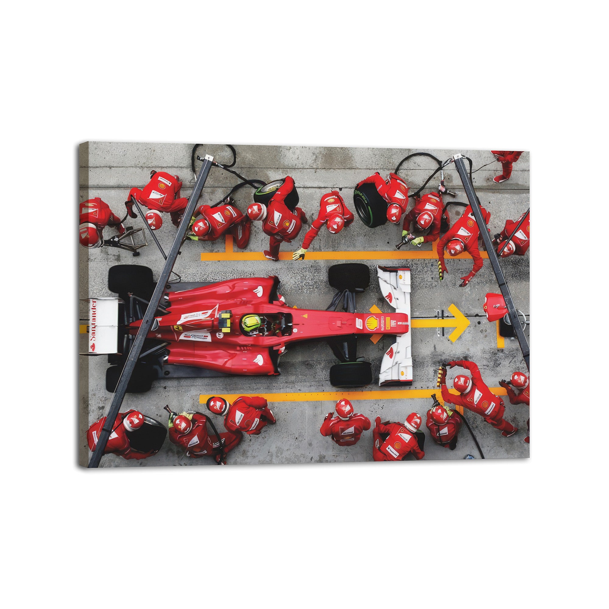 Formula 1 Ferrari Pitstop Canvas Print Motorsport Wall Art | Artbyusuf